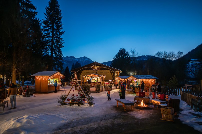 Niederrasen. Christmas at the park